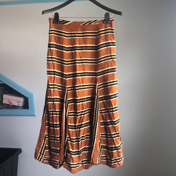 Modcloth | Skirts | Midi Striped Skirt | Poshmark